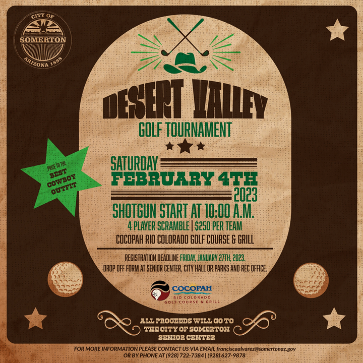 Desert Valley Golf Tournament - Somerton, Arizona - 4FrontEd