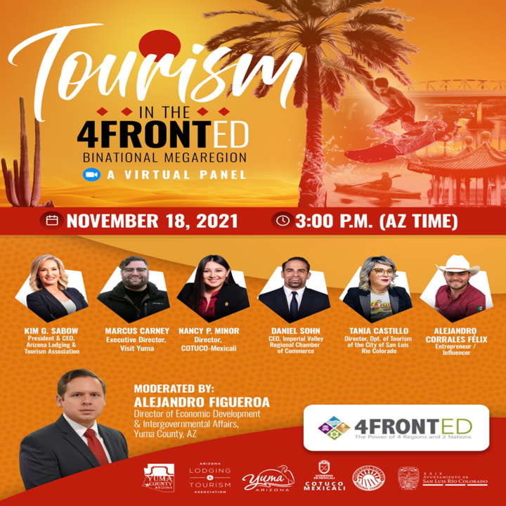 Virtual Panel: Tourism in the 4FrontED Binational Megaregion - 4FrontEd
